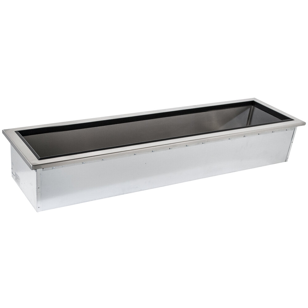 Advance Tabco DISLCP-2 Stainless Steel Two Well Slimline Drop-In Ice ...
