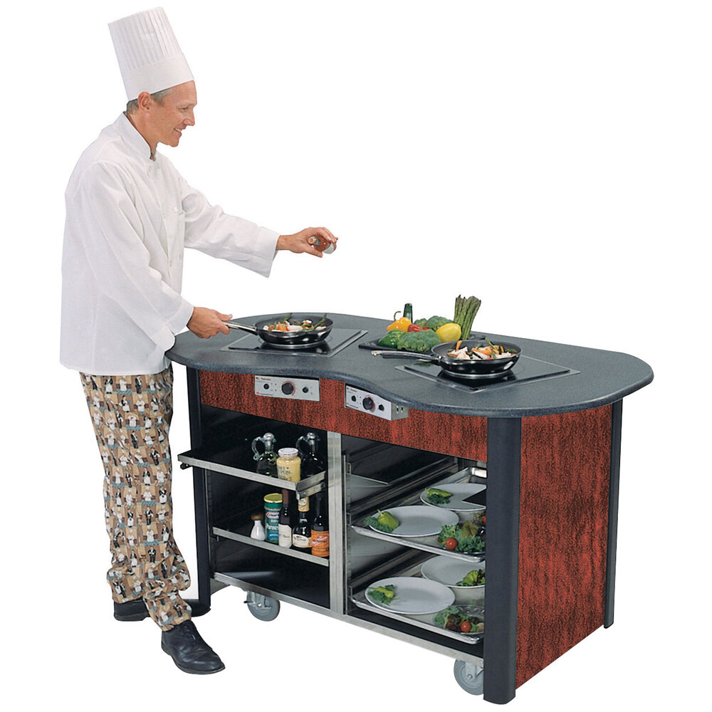 Lakeside 307010RM Creation Station® Mobile Stainless Steel Induction ...