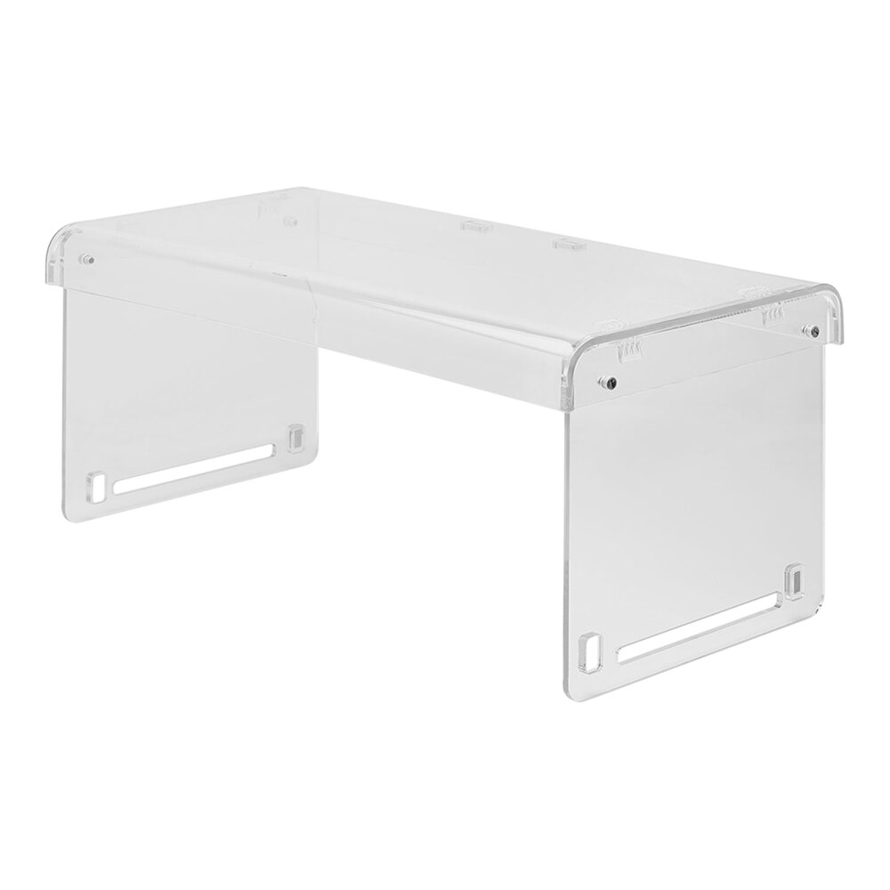 Vollrath MBA92820 36" Clear Acrylic Folding Mobile Sneeze Guard with ...