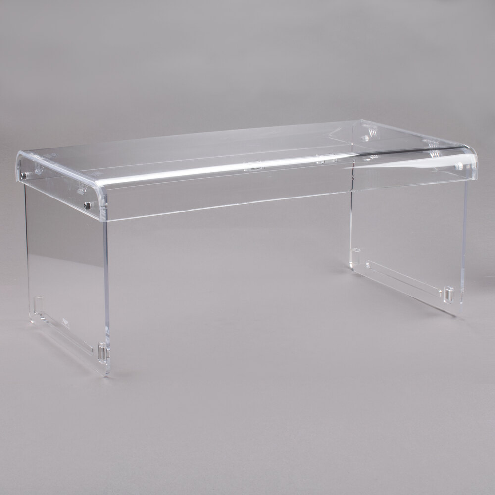 Vollrath MBA92820 36" Clear Acrylic Folding Mobile Sneeze Guard with ...