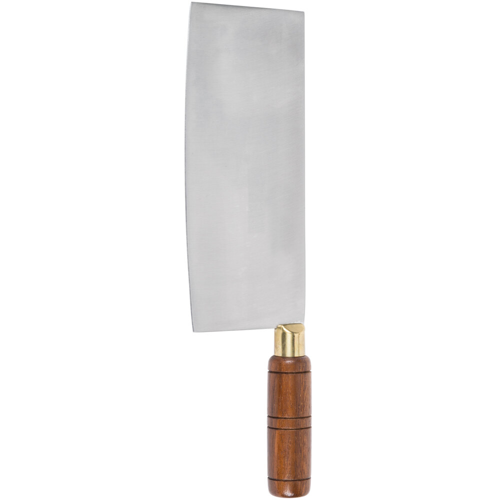 Winco 8" Chinese Cleaver with Wood Handle