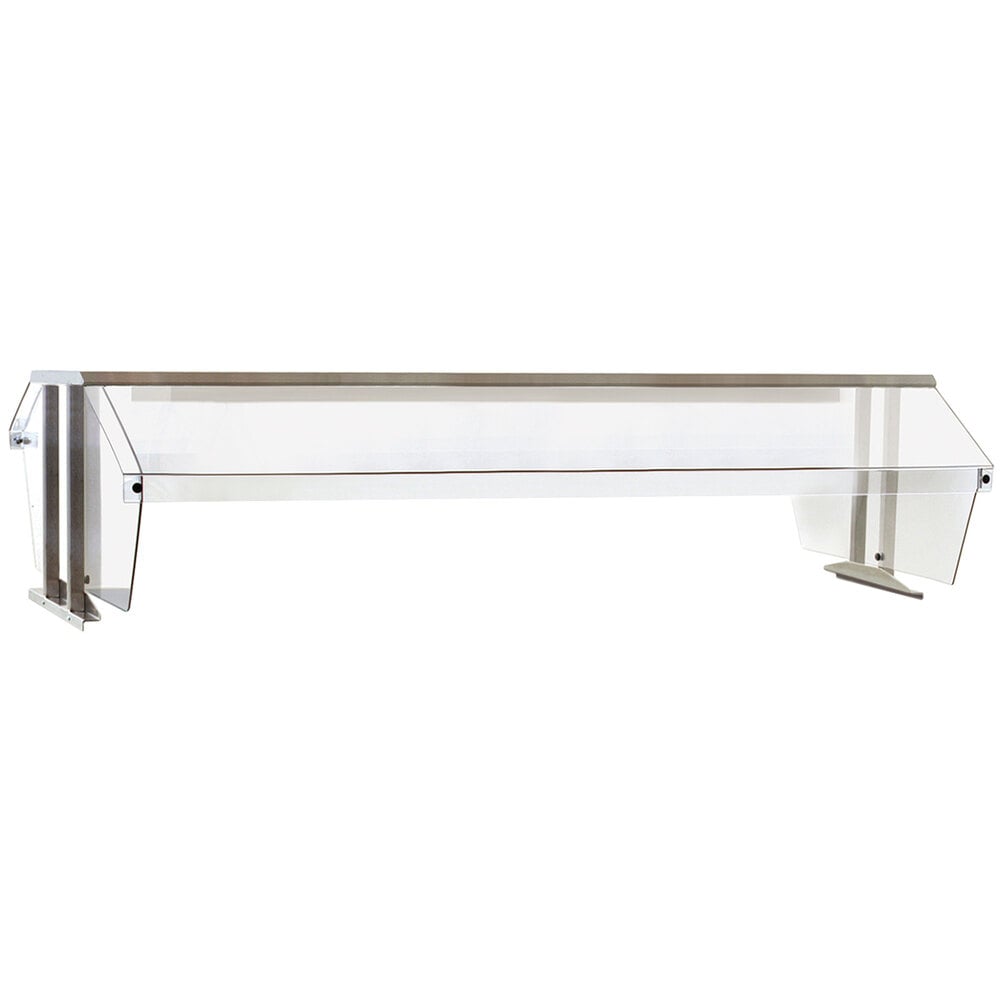 Eagle Group BS2-HT4 Stainless Steel Buffet Shelf with 2 Sneeze Guards ...