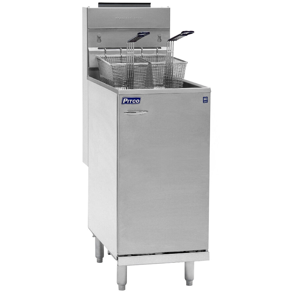 Pitco Floor Fryer - Stainless Steel, Liquid Propane