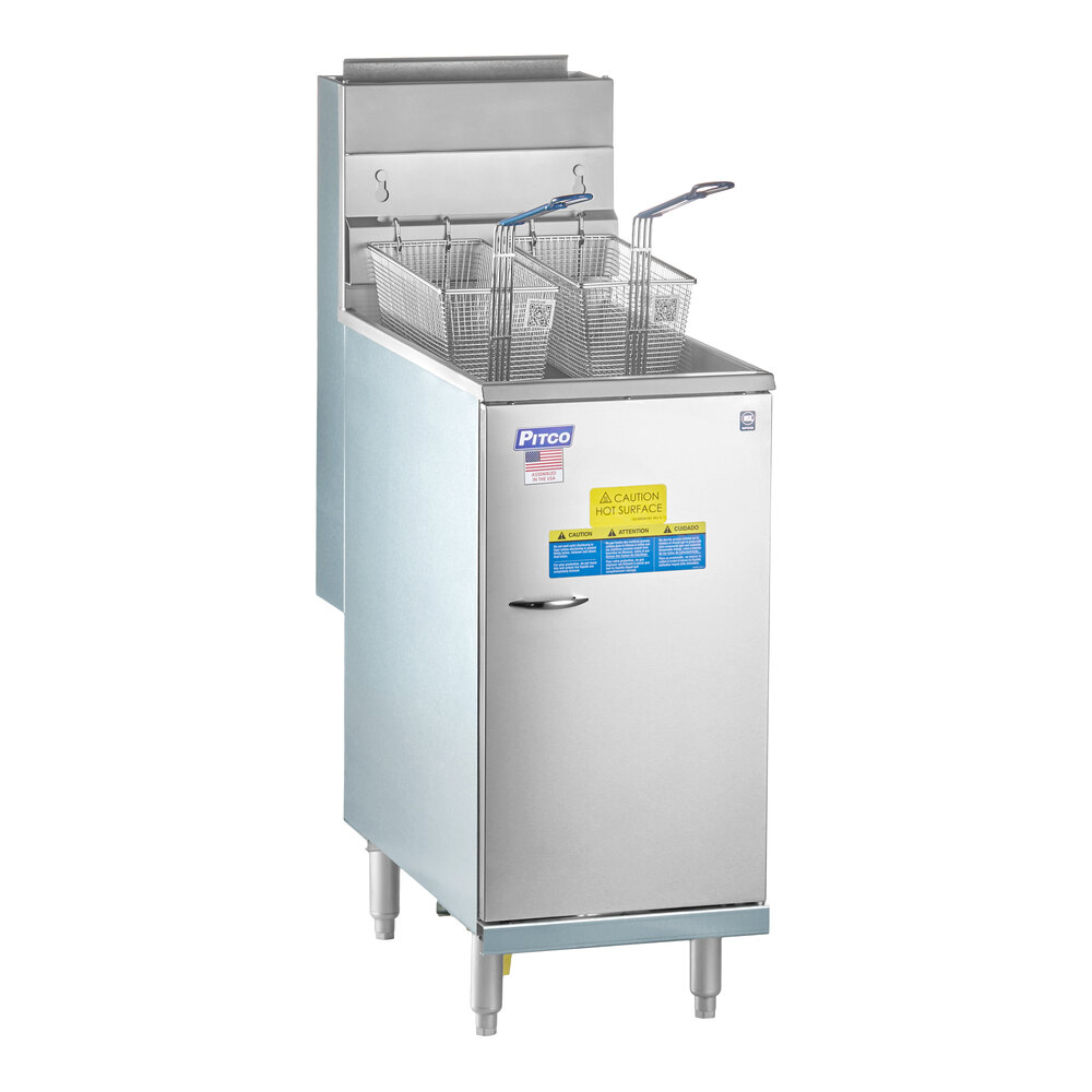 Pitco Floor Fryer - Stainless Steel, Liquid Propane
