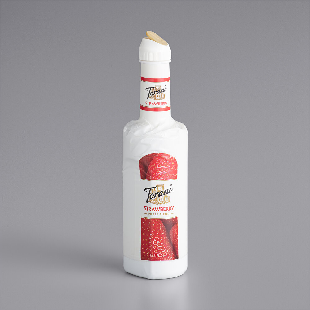 Torani Strawberry Puree (1 Liter) - WebstaurantStore