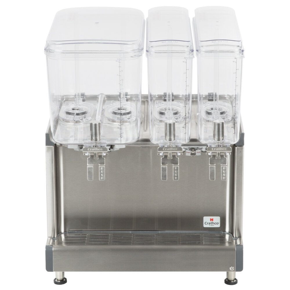 Crathco CS-3D-16S Simplicity Bubbler Series Triple Bowl Premix Cold ...