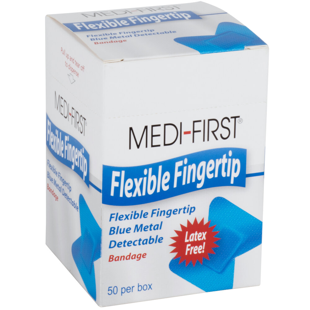 Blue Woven Adhesive Fingertip Bandage - 50 / Box (MFR Item: 66050)
