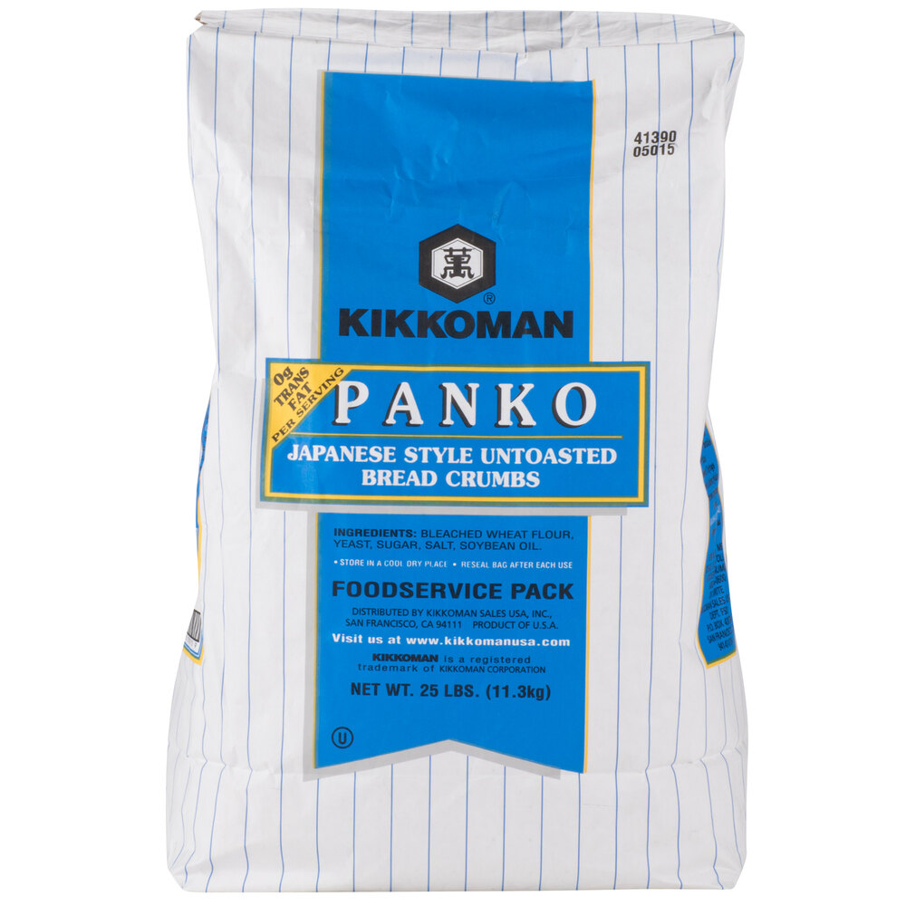 Kikkoman Panko Japanese Style Untoasted Bread Crumbs - 25 lb.