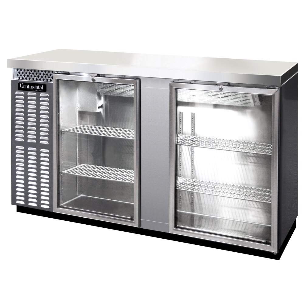 Continental Refrigerator BB69SNSSGD 69" Stainless Steel Shallow Depth ...