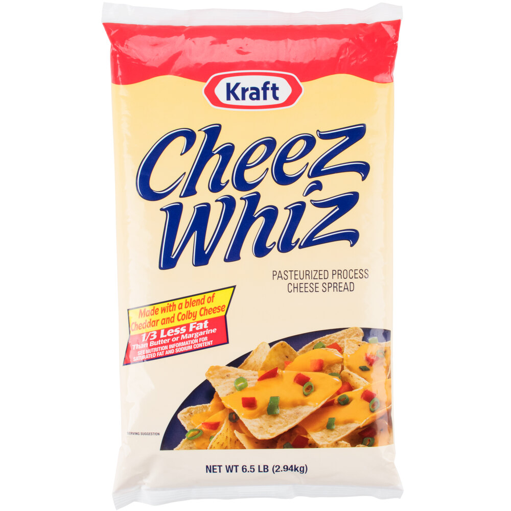 Kraft CHEEZ WHIZ 6.5 lb. Cheese Spread - 6/Case