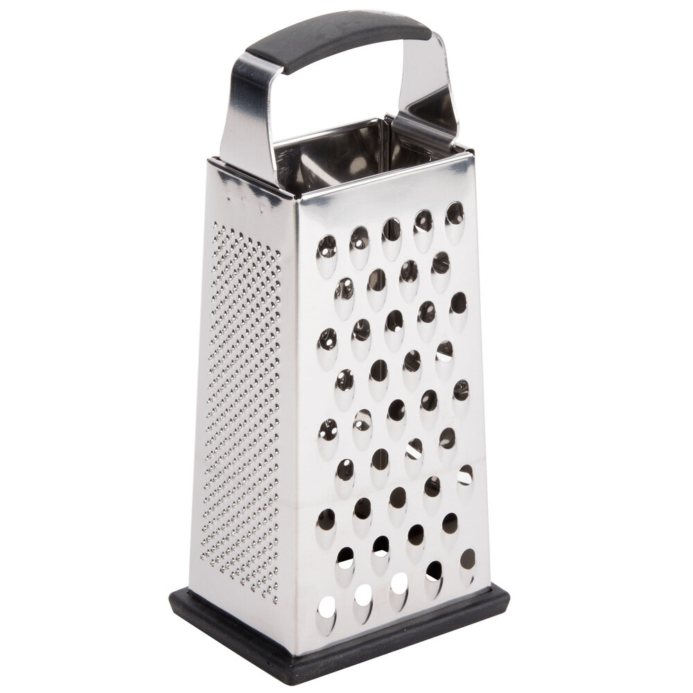 TableCraft SG205BH 9" 4-Sided Stainless Steel Box Grater with Soft Grip