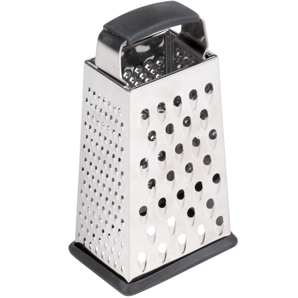 TableCraft SG203BH 6" 4-Sided Stainless Steel Box Grater with Soft Grip