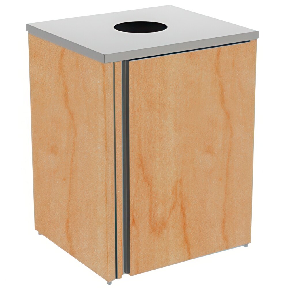 Lakeside 3410HRM Rectangular Stainless Steel Waste Station with Top ...