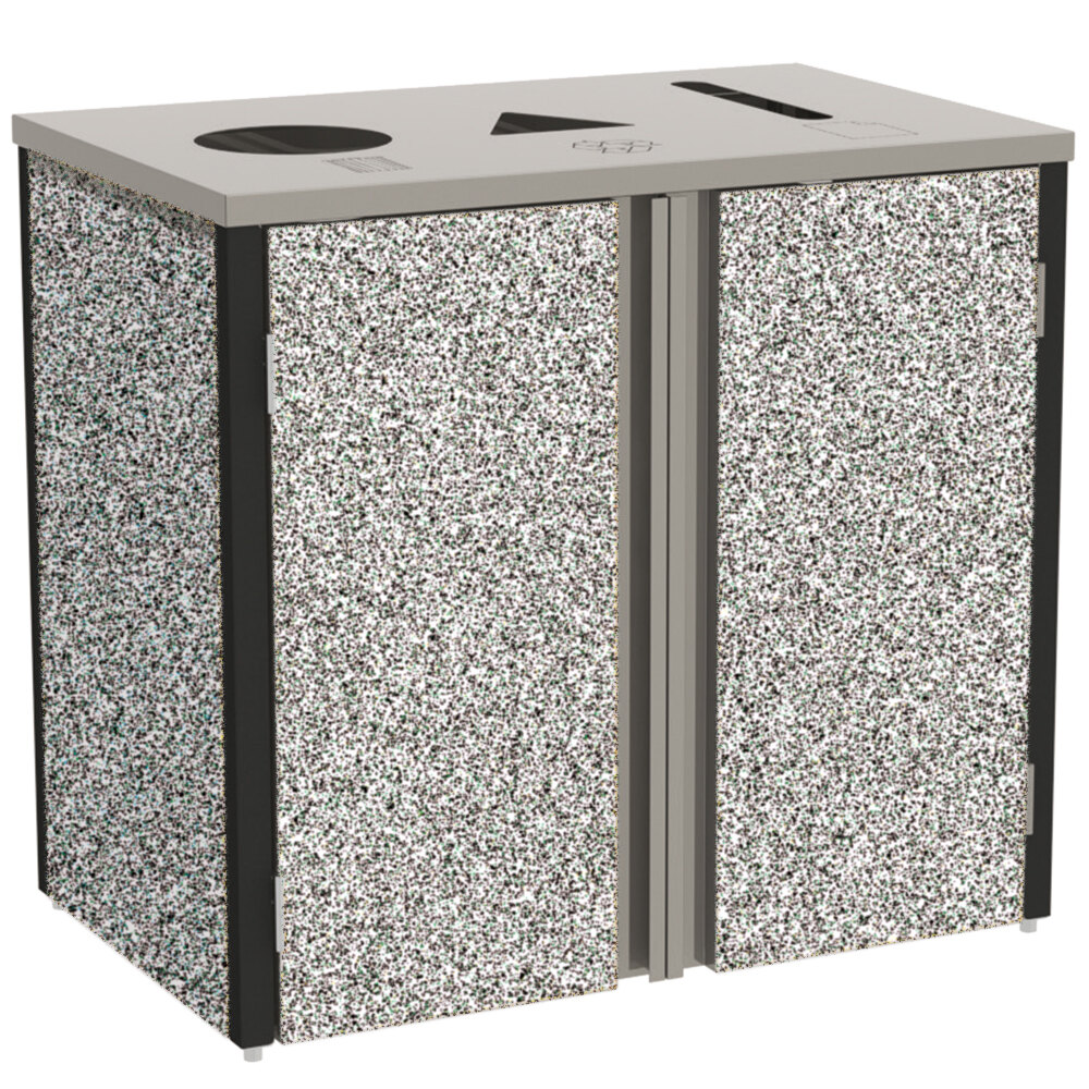 Lakeside 3415GS Stainless Steel Rectangular Refuse / Recycle / Paper ...