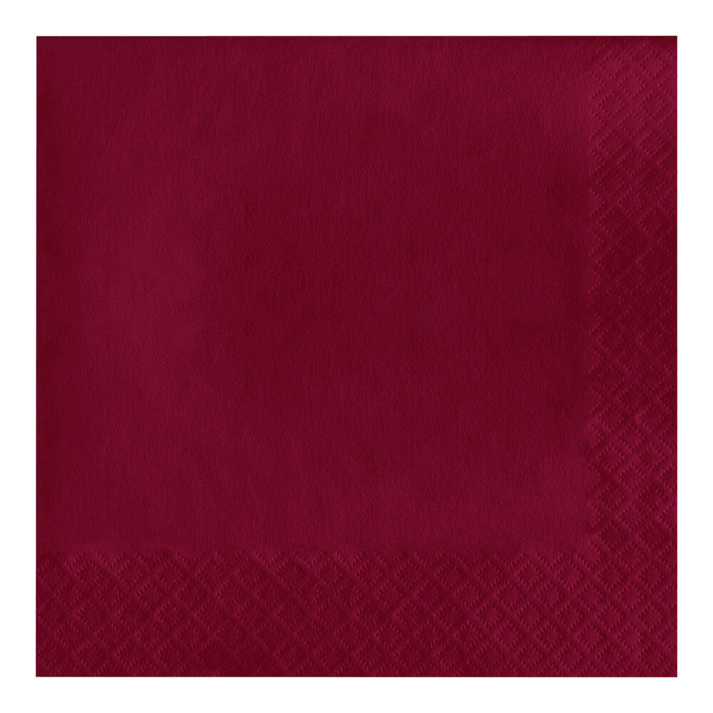 Creative Converting 663122B Burgundy 2-Ply 1/4 Fold Luncheon Napkin ...