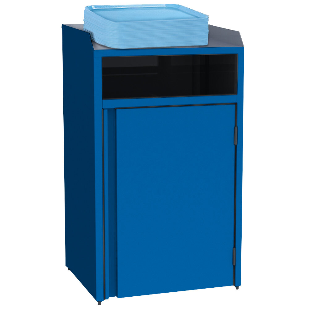 Lakeside 4410BL Rectangular Stainless Steel Waste Station with Front ...