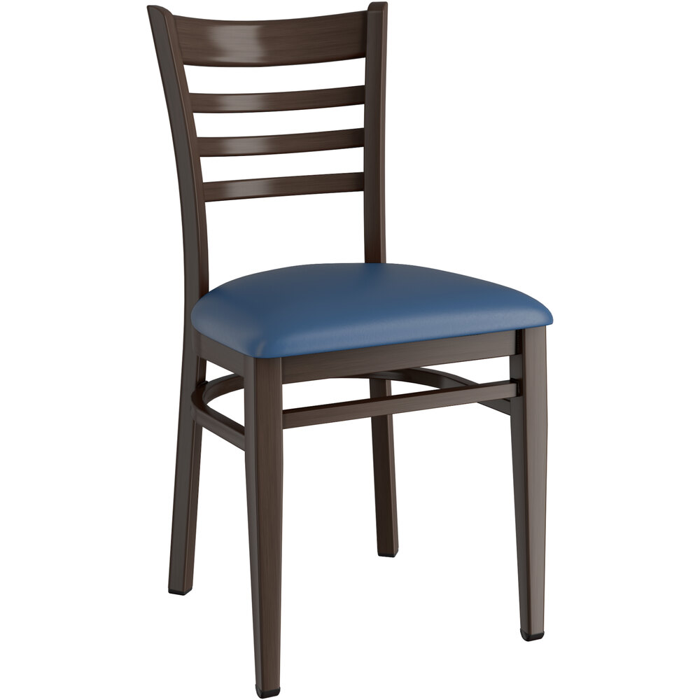 Lancaster Table & Seating Spartan Series Metal Ladder Back Chair with ...
