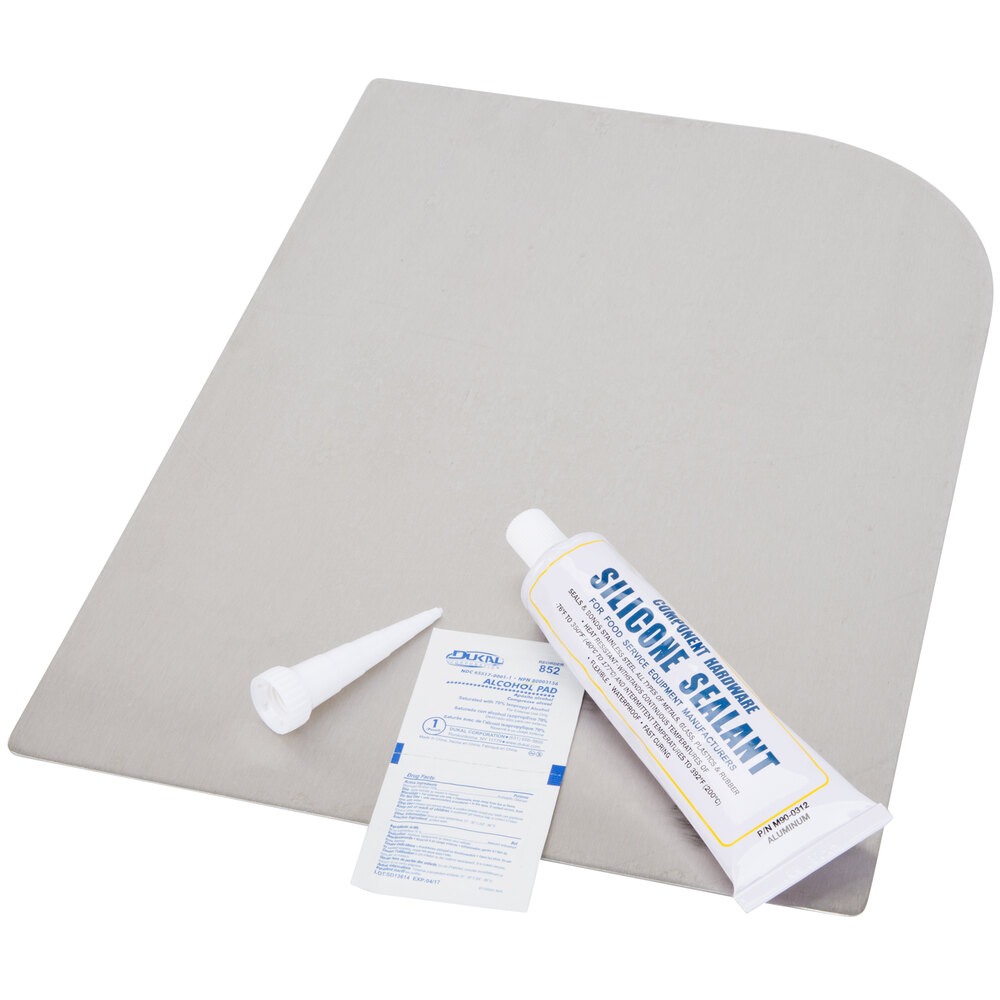 FMP 117-1473 14" x 10" Stainless Steel Right Hand Sink Side Splash Kit