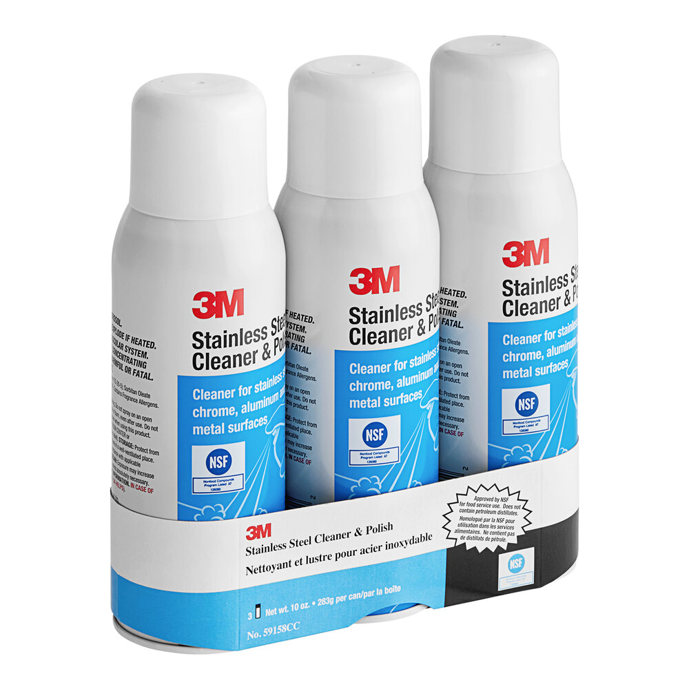 3M 59158CC 10 oz. Aerosol Stainless Steel / Metal Cleaner and Polish ...