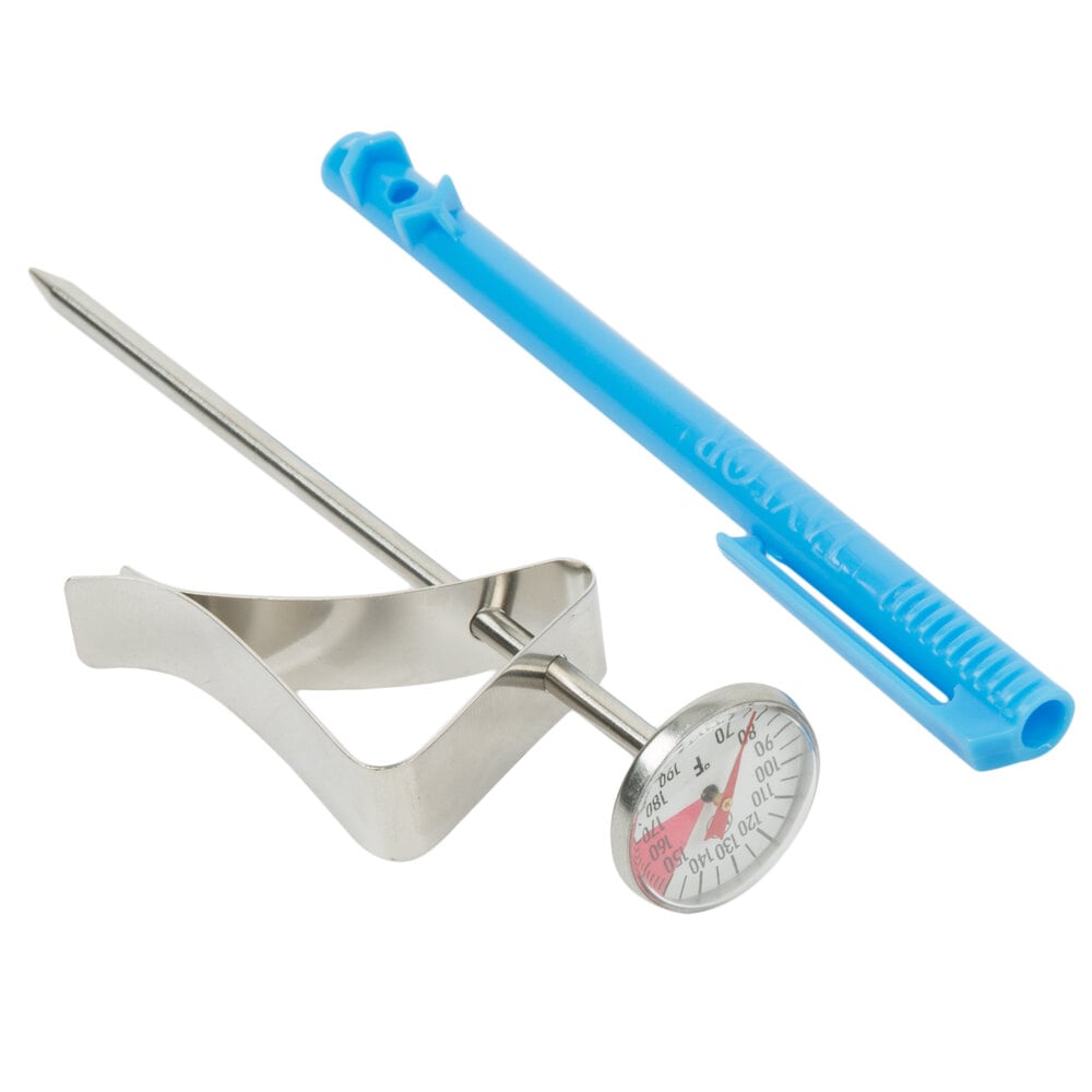 Taylor 5985N 5" Instant Read Hot Beverage and Frothing Thermometer, 70 ...