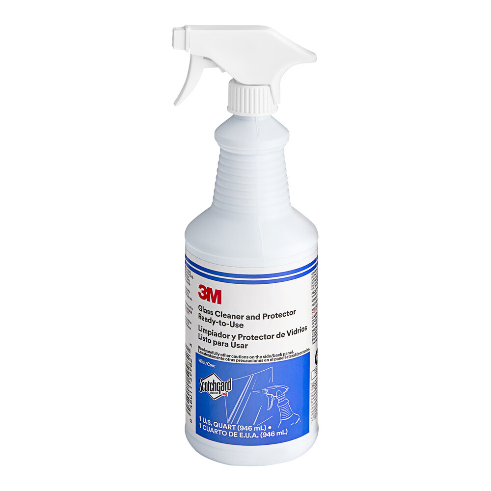 3M 85788 1 qt. / 32 fl. oz. Glass Cleaner and Protector with Trigger ...