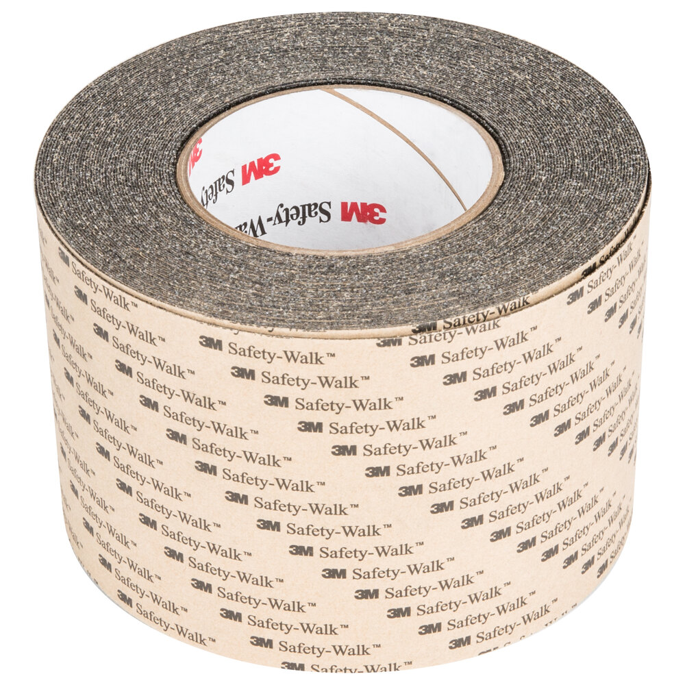 3M 4" x 60' Safety-Walk General Purpose Black Slip-Resistant Tape 610