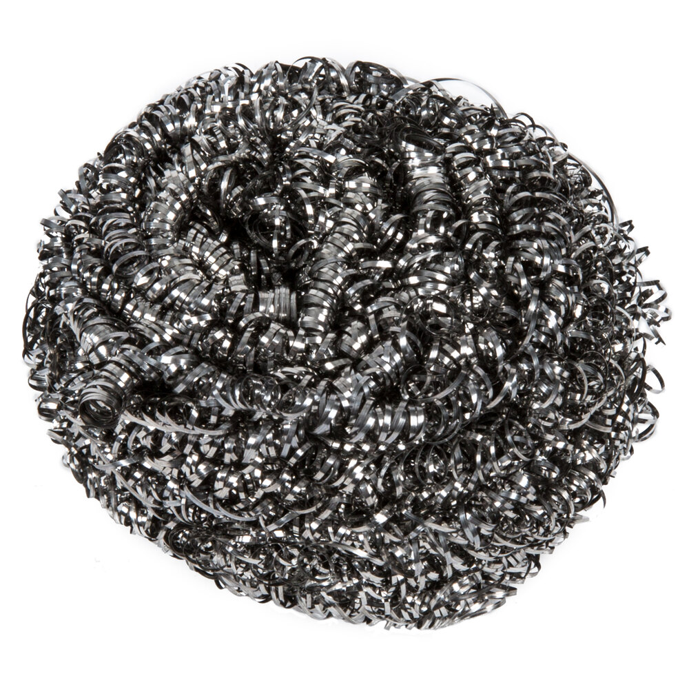 3M 83 Scotch-Brite™ 35g Stainless Steel Scrubber - 12/Pack