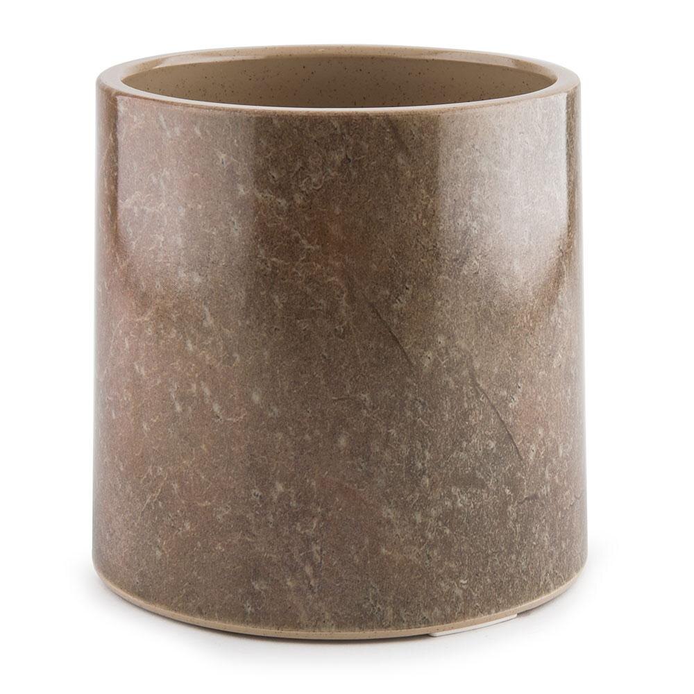 GET ML-285-SLATE Stone-Mel Round Melamine Pedestal - 6" x 6"