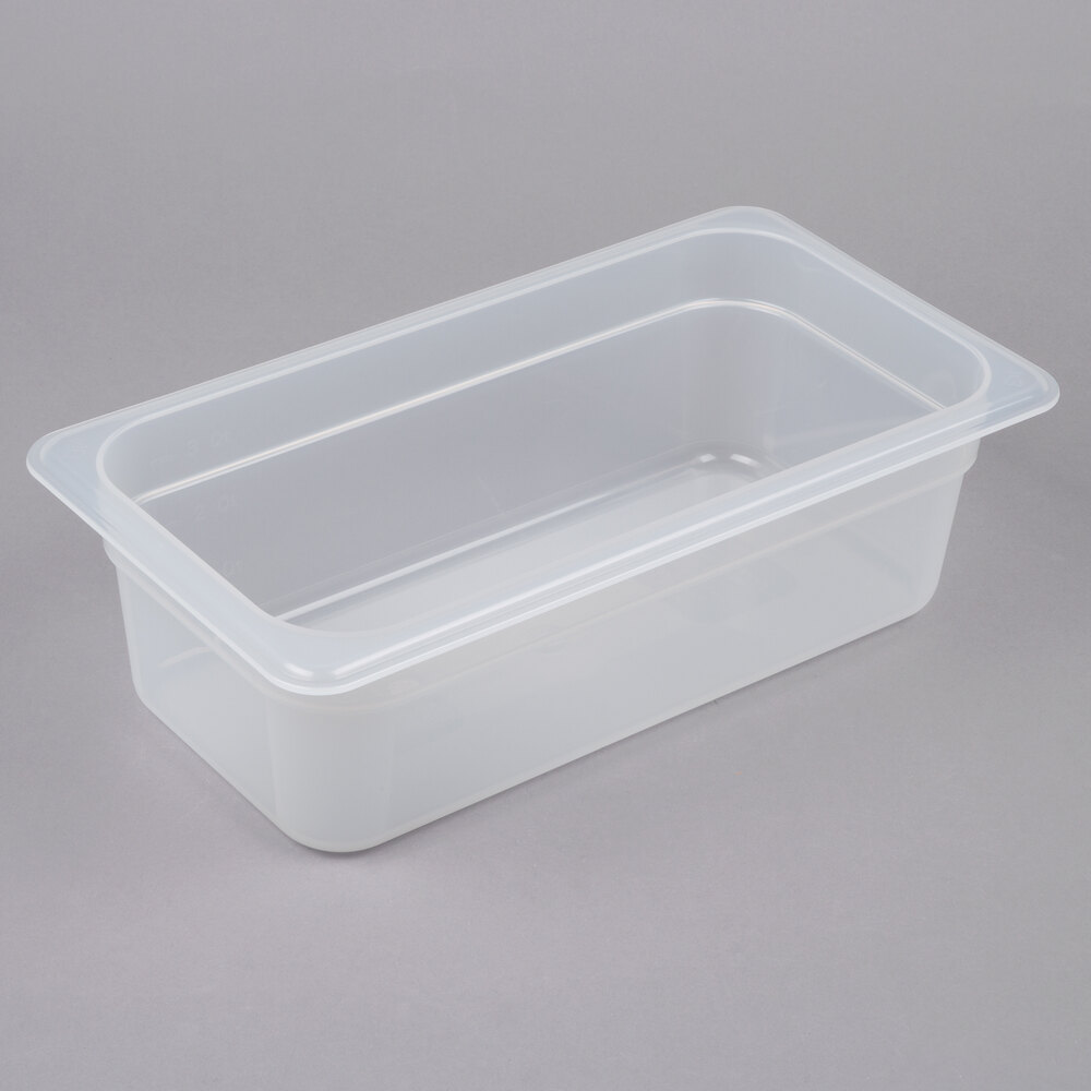 Cambro 34PP190 1/3 Size Translucent Polypropylene Food Pan - 4" Deep