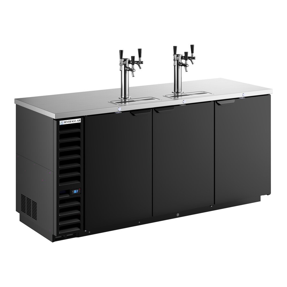 Beverage-Air DD78HC-1-B-069 (2) Triple Tap Kegerator Beer Dispenser ...