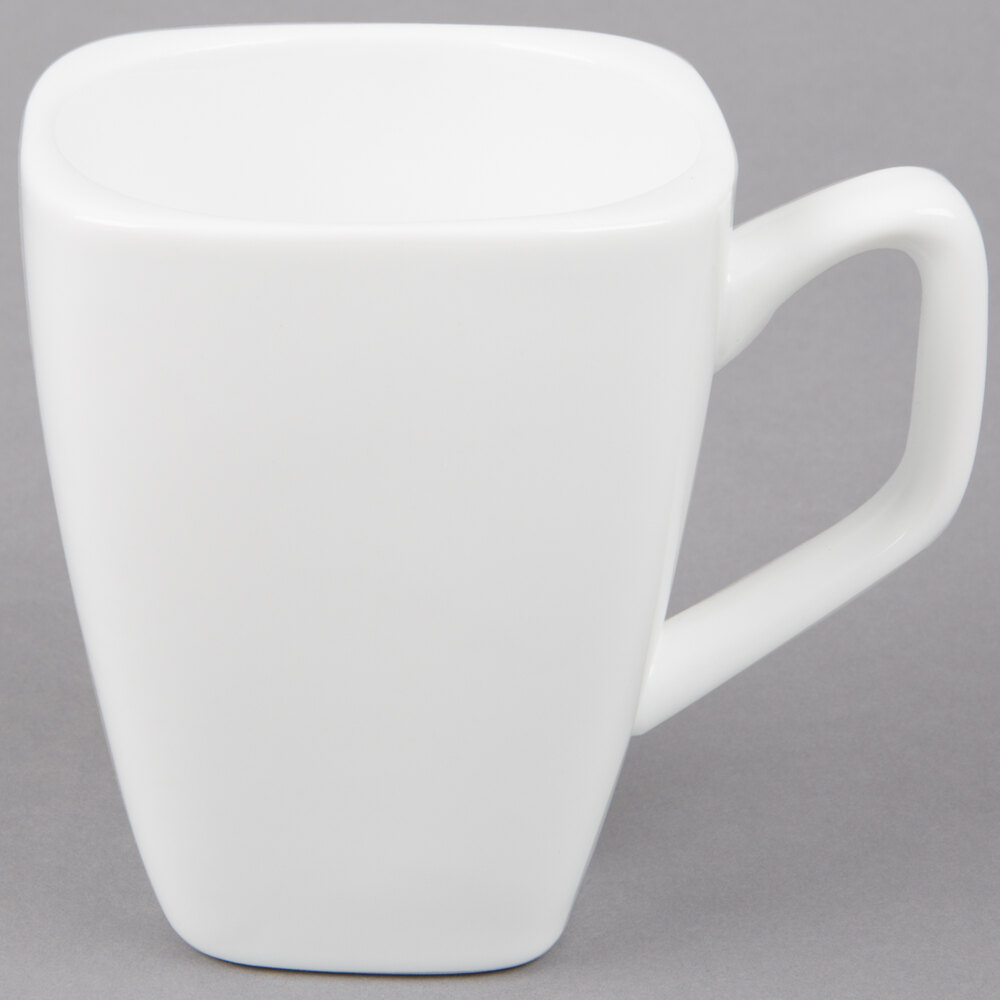 Libbey Slate 9 oz. Ultra Bright White Tall Porcelain Cup - 36/Case