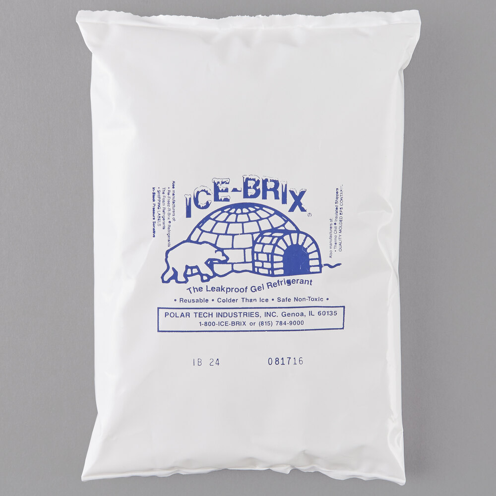 Polar Tech 24 oz. Ice Brix Leakproof Cold Pack - 24/Case