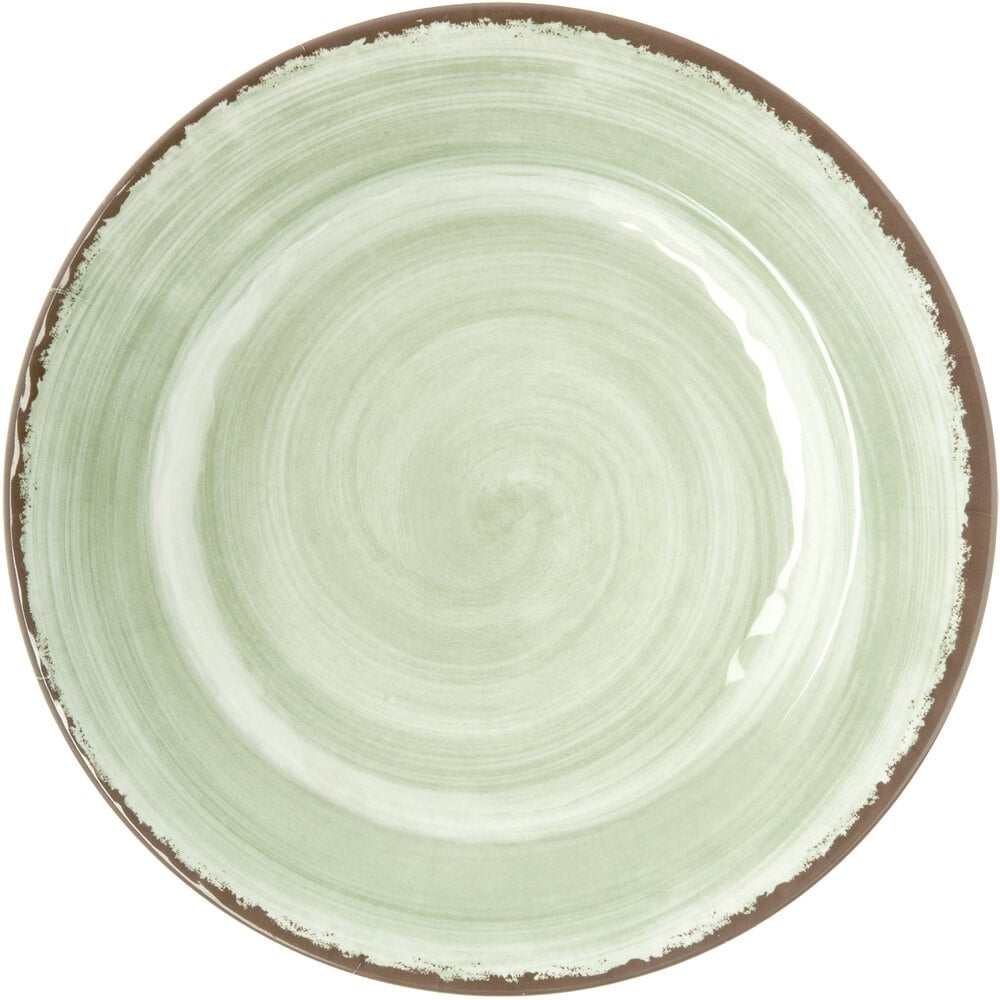 Carlisle 5400146 Mingle 11" Jade Round Melamine Plate - 12/Case