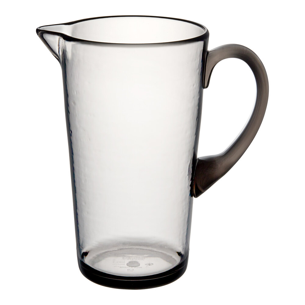 Carlisle MIN544318 Mingle 74 oz. Smoke Tritan™ Plastic Pitcher - 4/Case