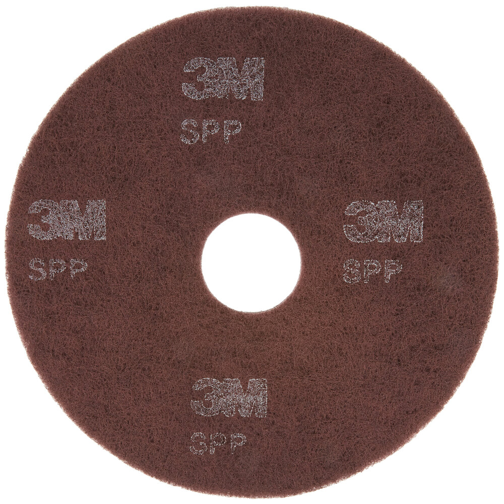 3M SPP16 Scotch-Brite™ 16" Surface Preparation Floor Pad - 10/Case