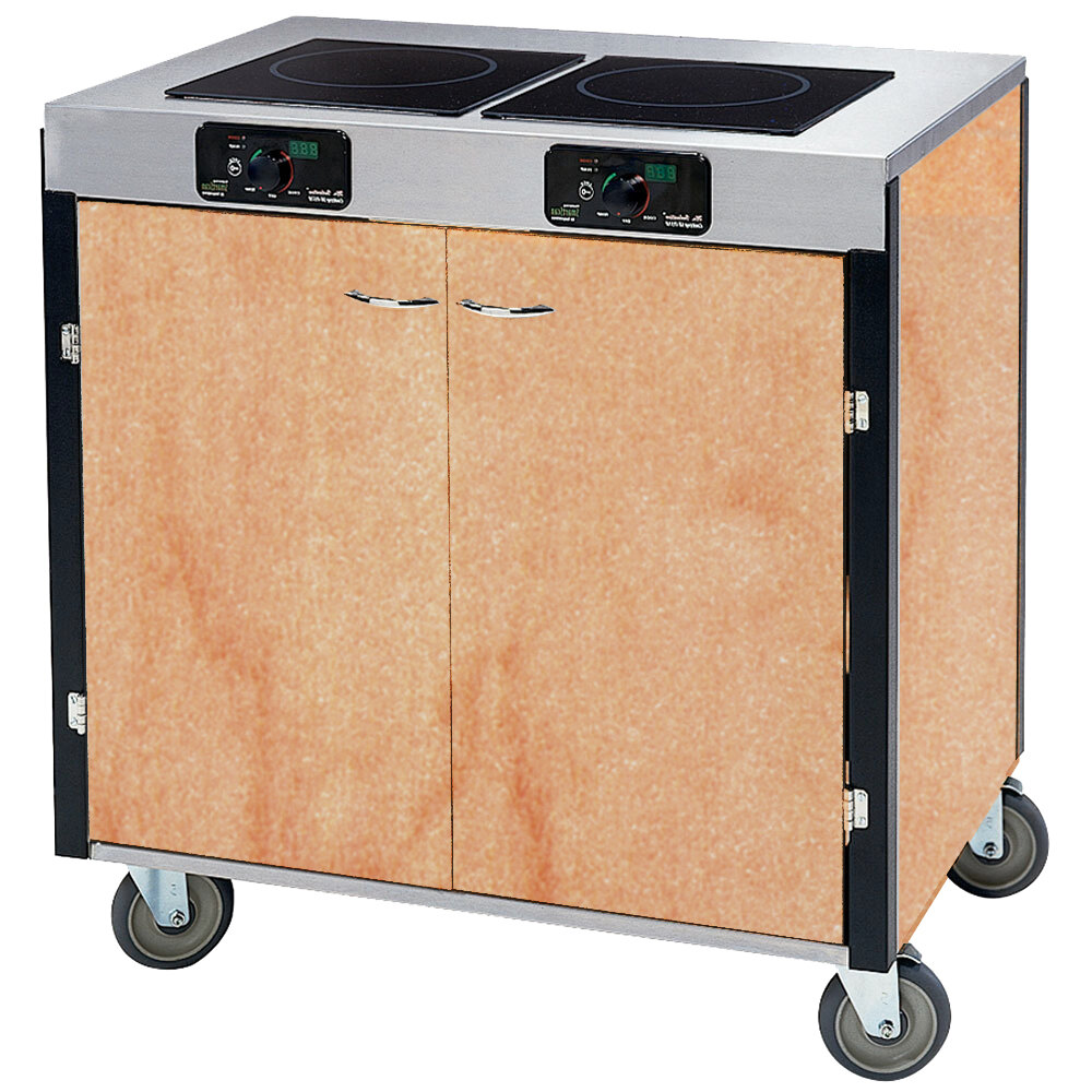Lakeside 2070HRM Creation Express™ Mobile Cooking Cart with 2 Induction ...