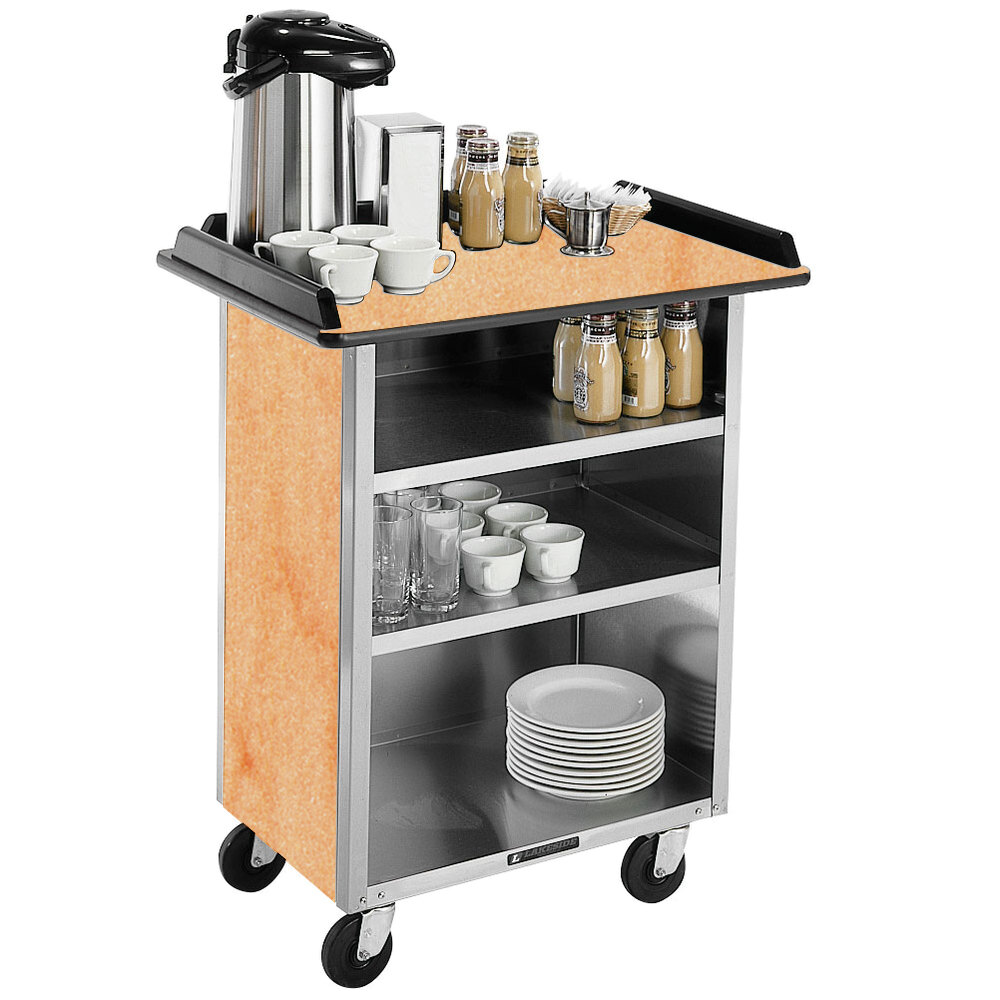 Lakeside 636HRM Stainless Steel Beverage Service Cart with 3 Shelves ...