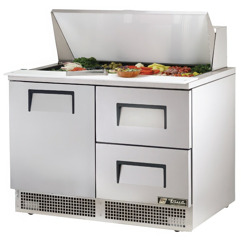 True TFP-48-18M-D-2 48 1/8" Mega Top Refrigerated Sandwich Prep Table ...
