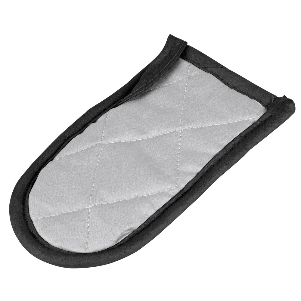 Choice 6 1/2" x 3 1/2" Gray Silicone Coated Cotton Pot / Pan Handle ...