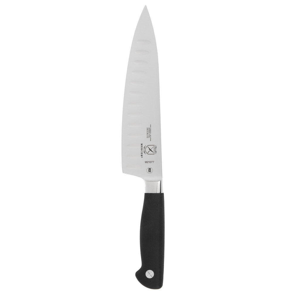 Mercer Culinary M21077 Genesis® 8" Forged Chef Knife with Granton Edge ...