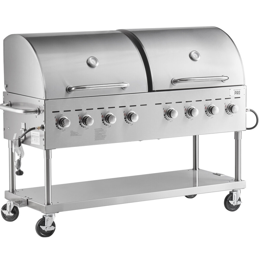 Backyard Pro C3H860DEL Deluxe 60" Stainless Steel Liquid Propane ...