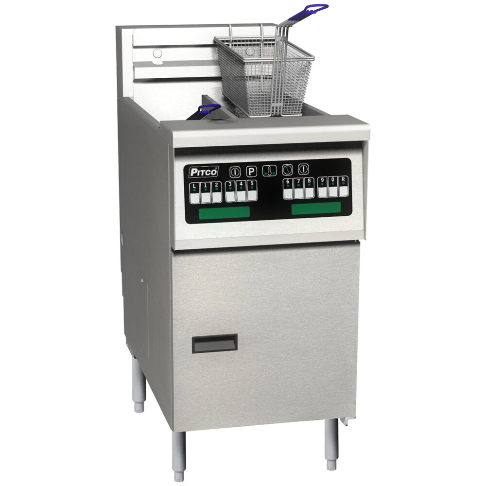 Pitco® SELV14T-C/FD Solstice 30 lb. Reduced Oil Volume / High Output ...