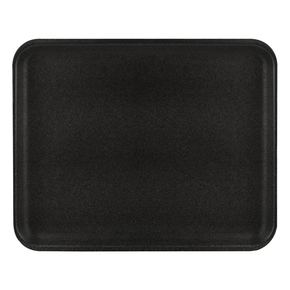 CKF 87808 (#8S) Black Foam Meat Tray 10" x 8" x 1/2" - 125/Pack