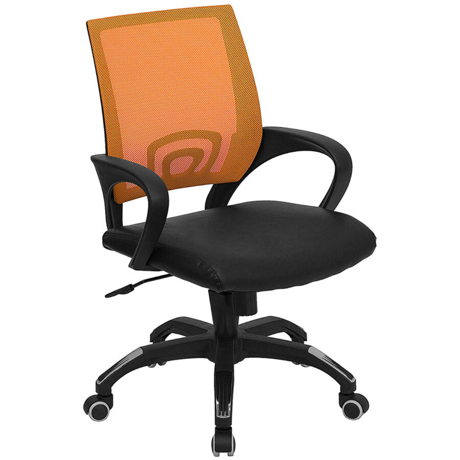 Flash Furniture CP-B176A01-ORANGE-GG Mid-Back Computer / Office Chair ...