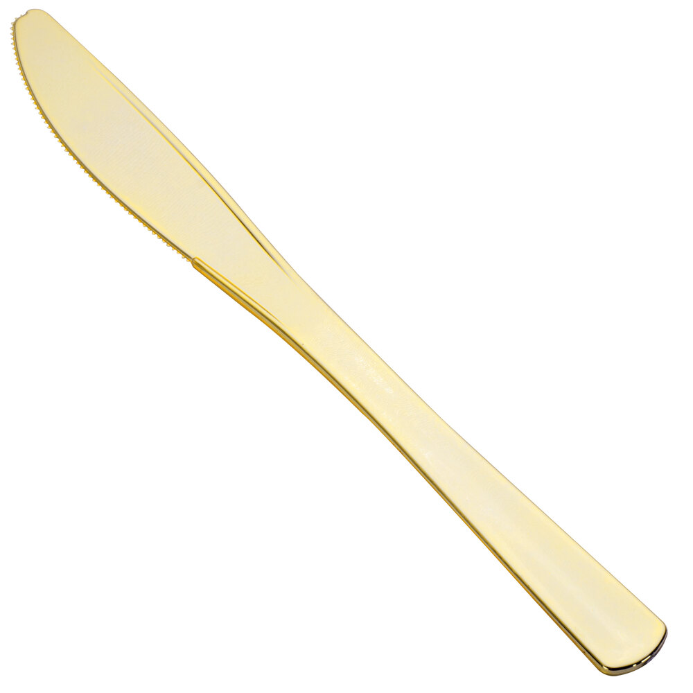 Fineline Golden Secrets 757 8" Gold Look Extra Heavy Weight Plastic ...