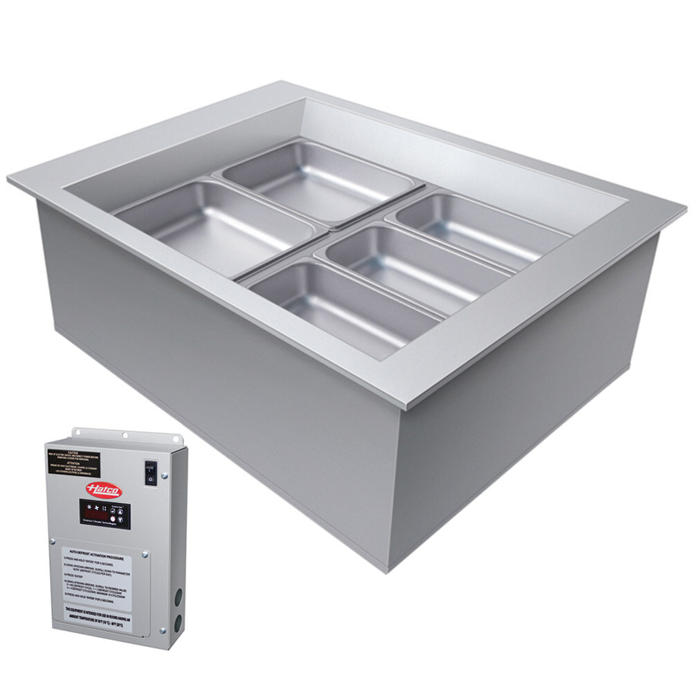Hatco CWBX-2 Two Pan Slanted Refrigerated Drop-In Cold Food Well ...