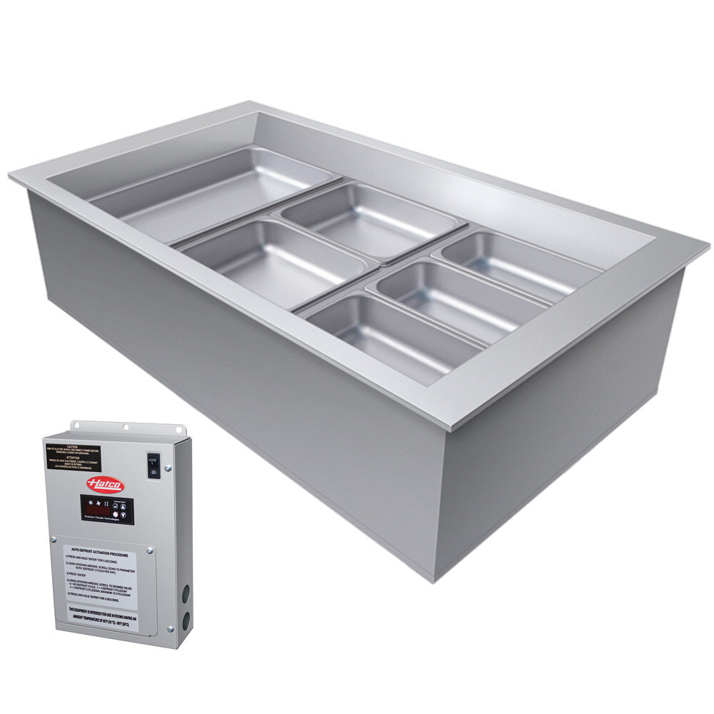 Hatco CWBX-3 Three Pan Slanted Refrigerated Drop-In Cold Food Well ...