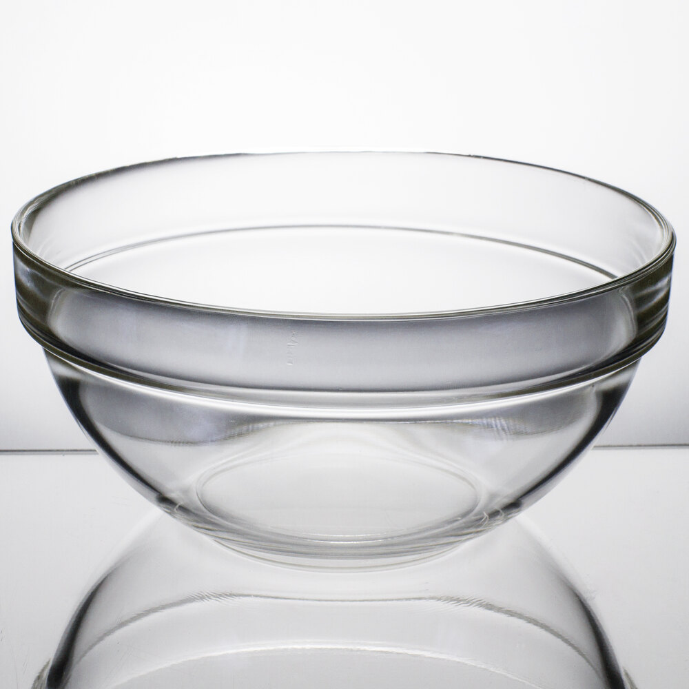 Arcoroc 10027 39 oz. Stackable Glass Ingredient Bowl by Arc Cardinal ...