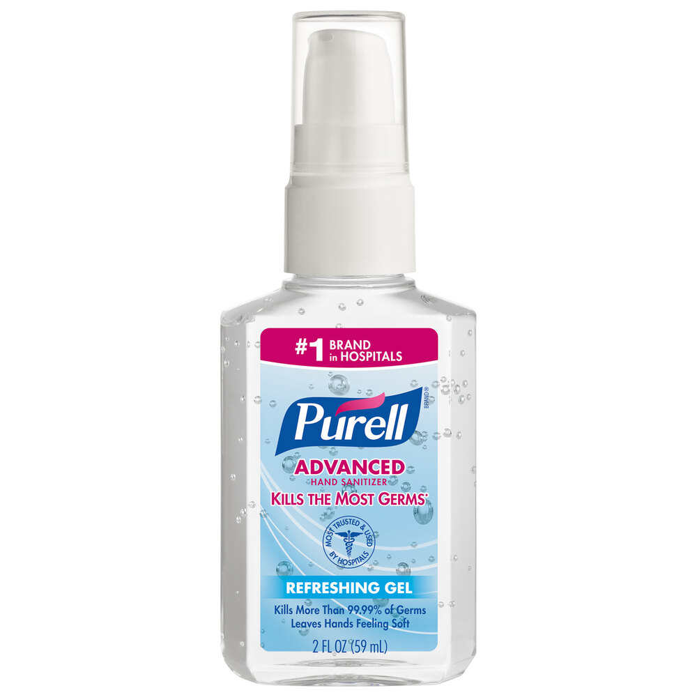 PURELL® 9606-24 Advanced 2 oz. Gel Instant Hand Sanitizer - 24/Case
