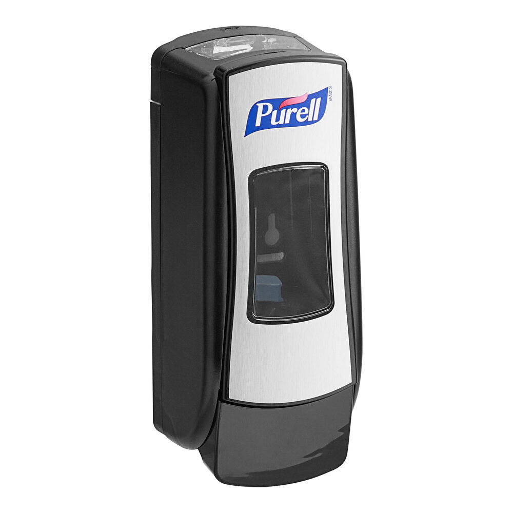 PURELL® 8728-06 ADX-7 Brushed Chrome / Black 700 mL Dispenser